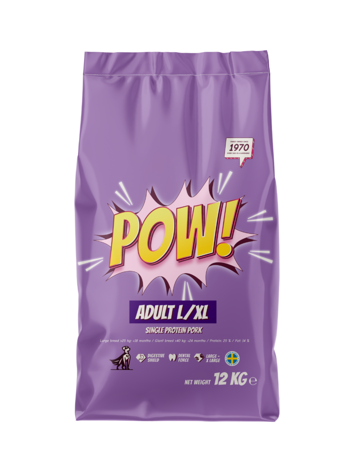 POW! Dog Adult L/XL Pork 12kg - Wermlands Skogsförråd AB